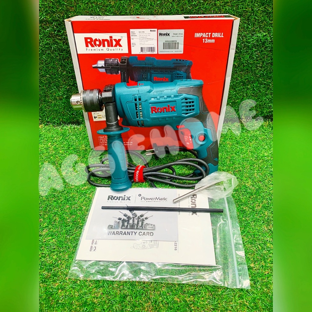 RONIX สว่านกระแทก ไฟฟ้า รุ่น 2214L กำลัง 650วัตต์ / 220V./ หัวจับ 13มม./ สว่านเจาะไม้ เจาะโลหะ ...