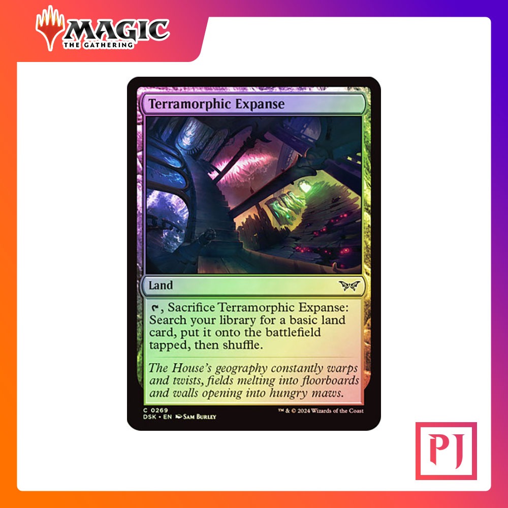 [MTG] Terramorphic Expanse [DSK] [LAND] [COMMON] [FOIL] [ENG] (การ์ดเมจิค / Magic the Gathering ...