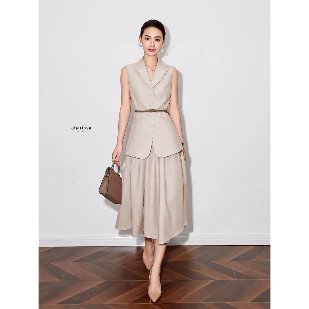 "เช็คสต็อคสินค้าก่อนสั่งซื้อค่ะ" VARINDA 15900 เซ็ทเสื้อแขนกุดมาพร้อม ...