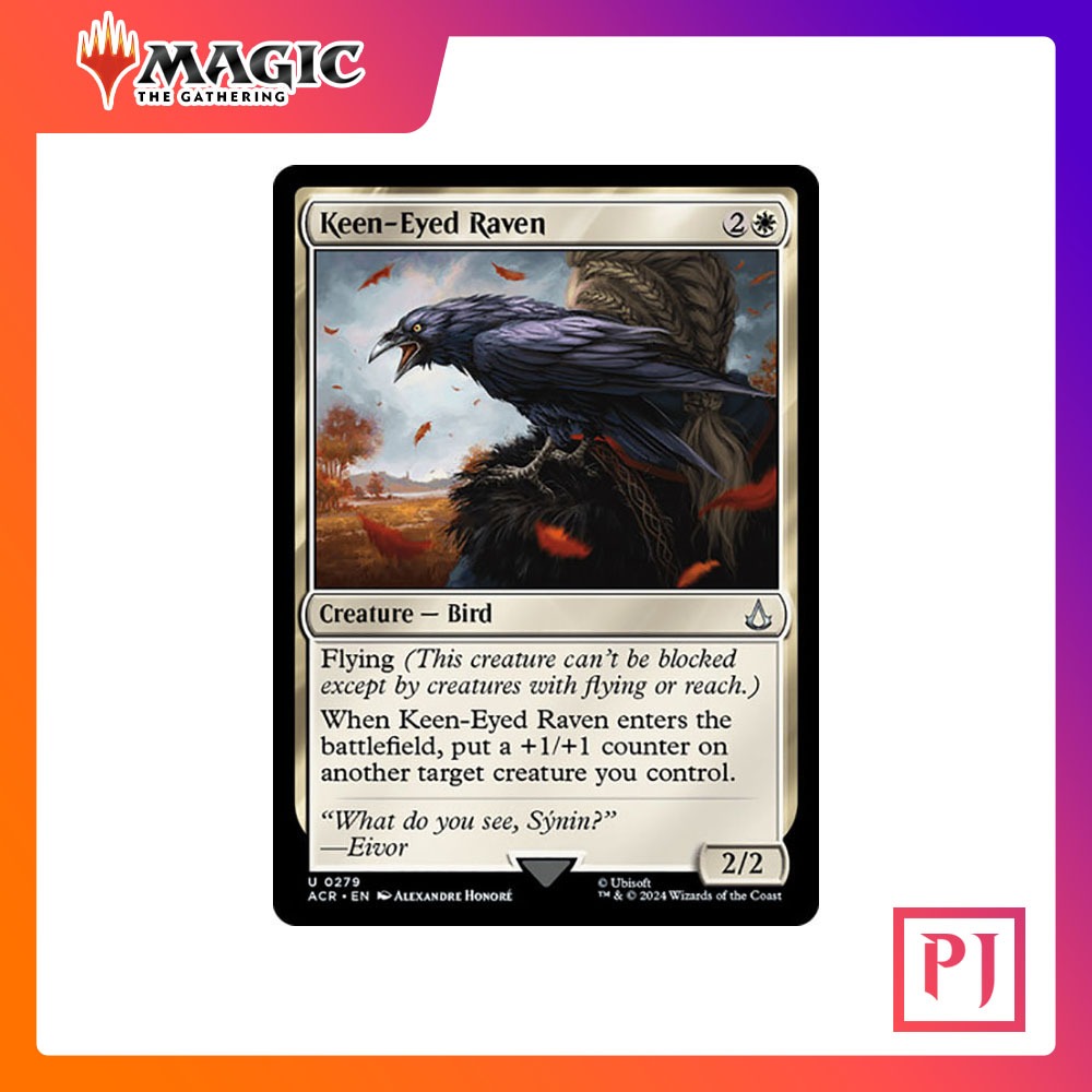 [MTG] Keen-Eyed Raven [ACR] [WHITE] [UNCOM] [NORMAL] [ENG] (การ์ดเมจิค ...