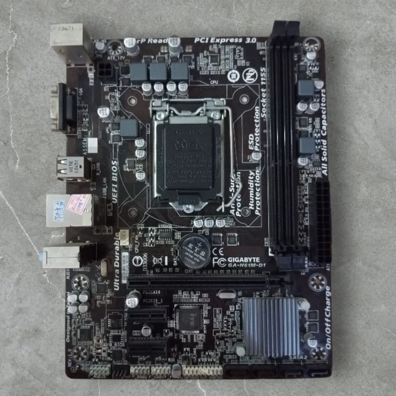 เมนบอร์ด GA-H61M-D1 CPU Support, Intel Socket 1155 DDR3 | Shopee Thailand