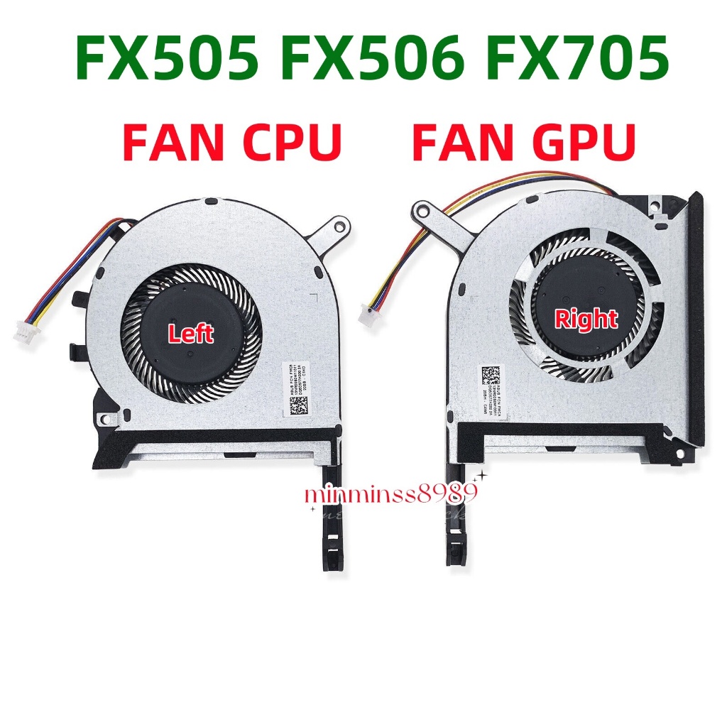 พัดลมระบายความร้อนFAN CPU GPU ASUS A15 FA506LL FA506LU-FX505GE-FX505GD ...