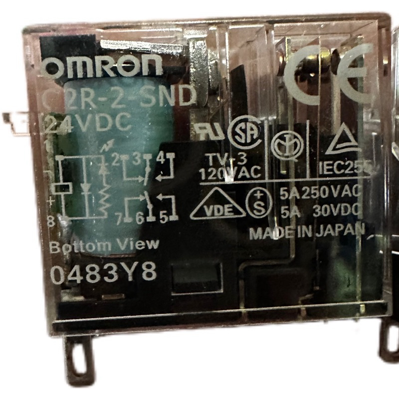 relay coil 24 vdc omron G2R-2-SN กับ G2R-2-SND socket relay omron p2RF ...