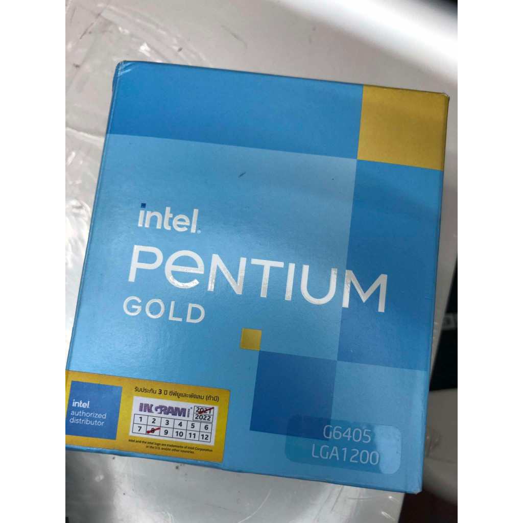 CPU INTEL PENTIUM GOLD G6405 4.1 GHz LGA 1200 gen10-11 ครบกล่อง พร้อมใช้งาน ฟรีชิลิโคน | Shopee ...