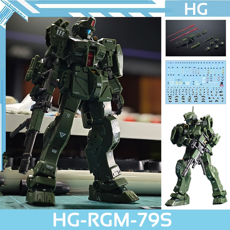 HG-RGM-79S gundam HG 1/144 ประกอบ หุ่นยนต์ โมเดล กันพลา ของเล่น ของเล่นฟิกเกอร์ประกอบ กันดั้มแท้ ...