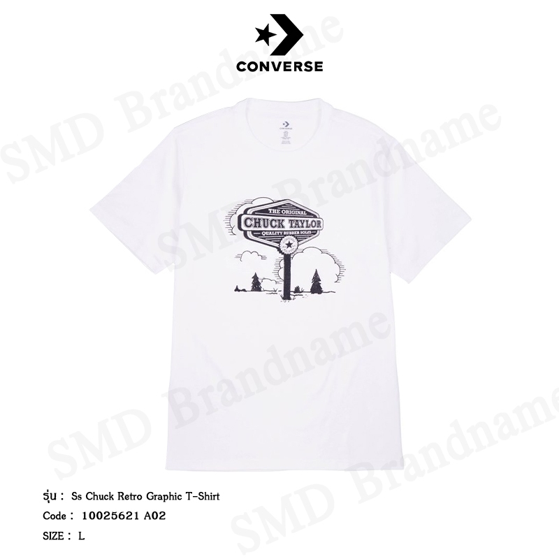 Converse เสื้อยืดคอกลม รุ่น SS Chuck Retro Graphic T-Shirt Code ...