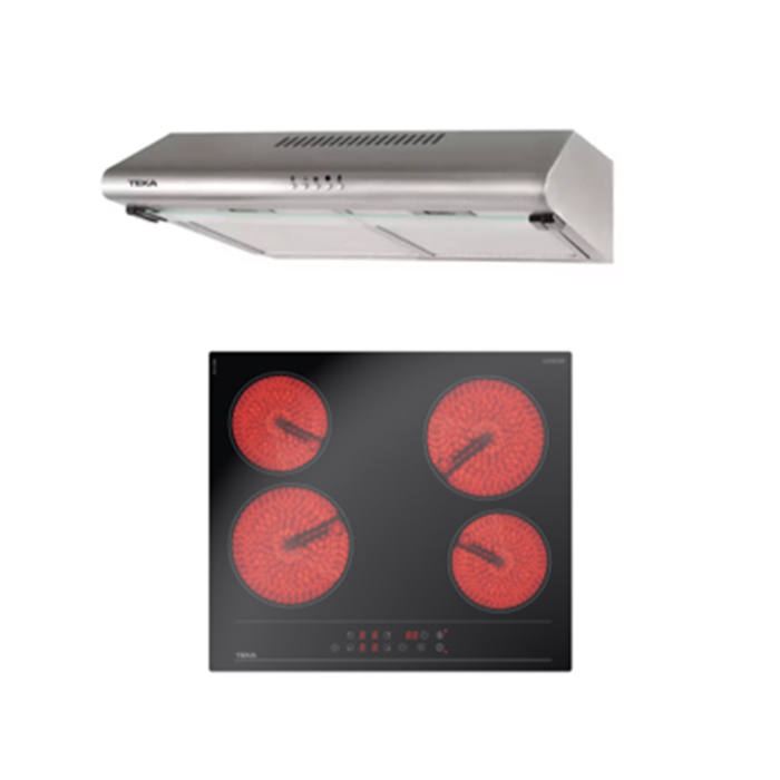 TEKA เครื่องดูดควันมาตรฐาน รุ่น C 605 ขนาด 60 ซม. สีสเตนเลส + เตาไฟฟ้า ...