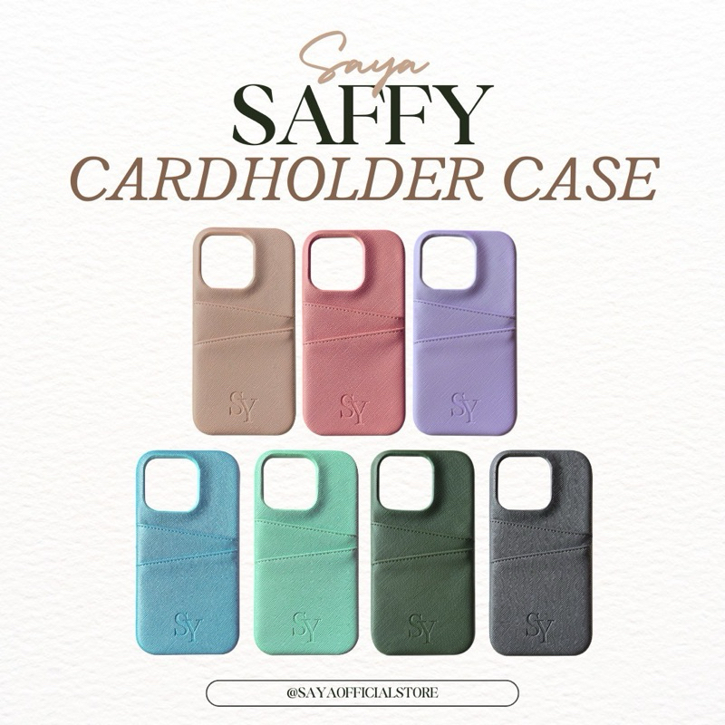SAYA - Saffy Cardholder Case (iPhone 15, 14, 13, 12, 11 series ...