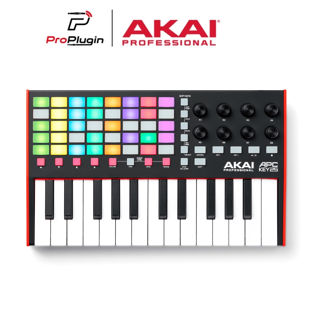 AKAI APC KEY 25 MK2 USB MIDI Keyboard Controller 25 keys (Proplugin) | Shopee Thailand