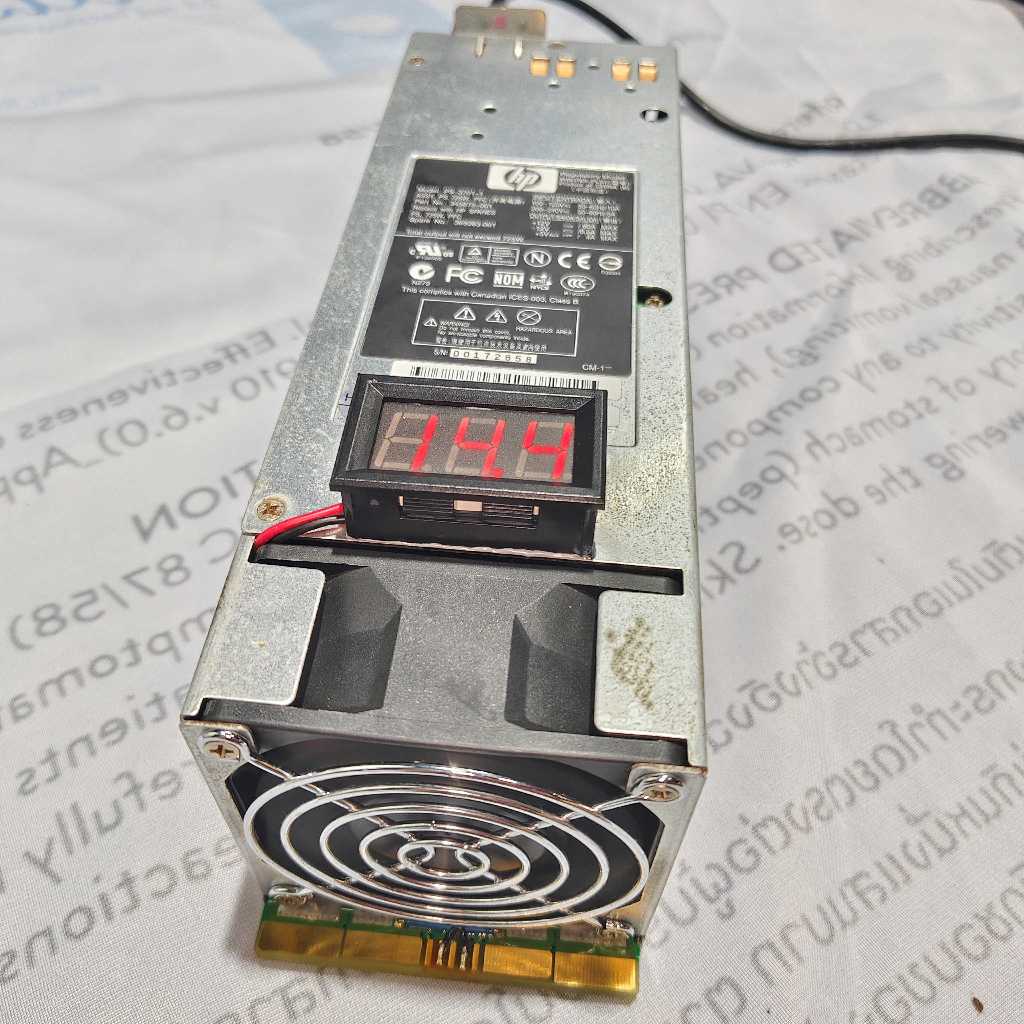 สวิทชิ่ง HP PS-3701-1 12V 60A 725W ปรับไฟได้ 8.5-15V มีมิเตอร์วัดไฟ ไม่ ...