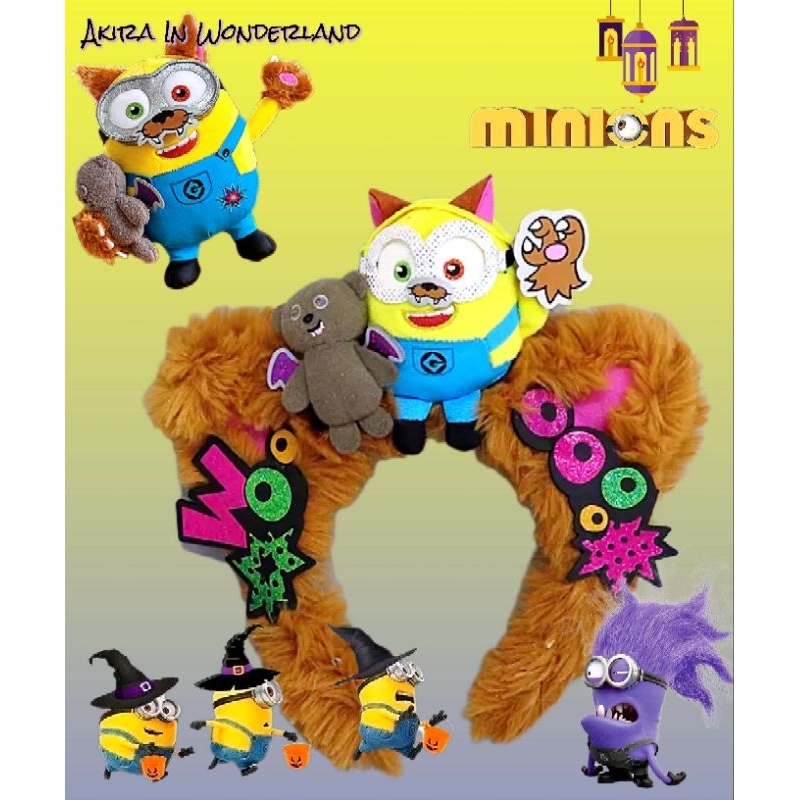 USJ Minion Bob & Tim Headband Halloween Werewolf Universal Studios ...