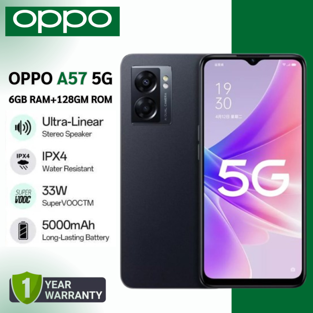 OPPO A57 (6GB+128GB) | โทรศัพท์มือถือ RAM 3GB เพิ่มหน่วยความจำได้อีก ...