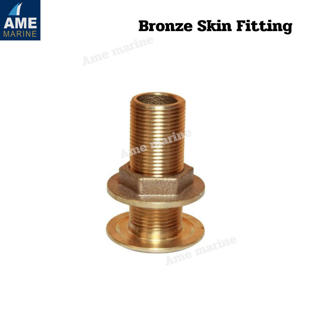 Bronze Skin Fitting Thru Hull fitting BSP ตาไก่ บร้อน ฟิตติ้งทองแดง มี ...