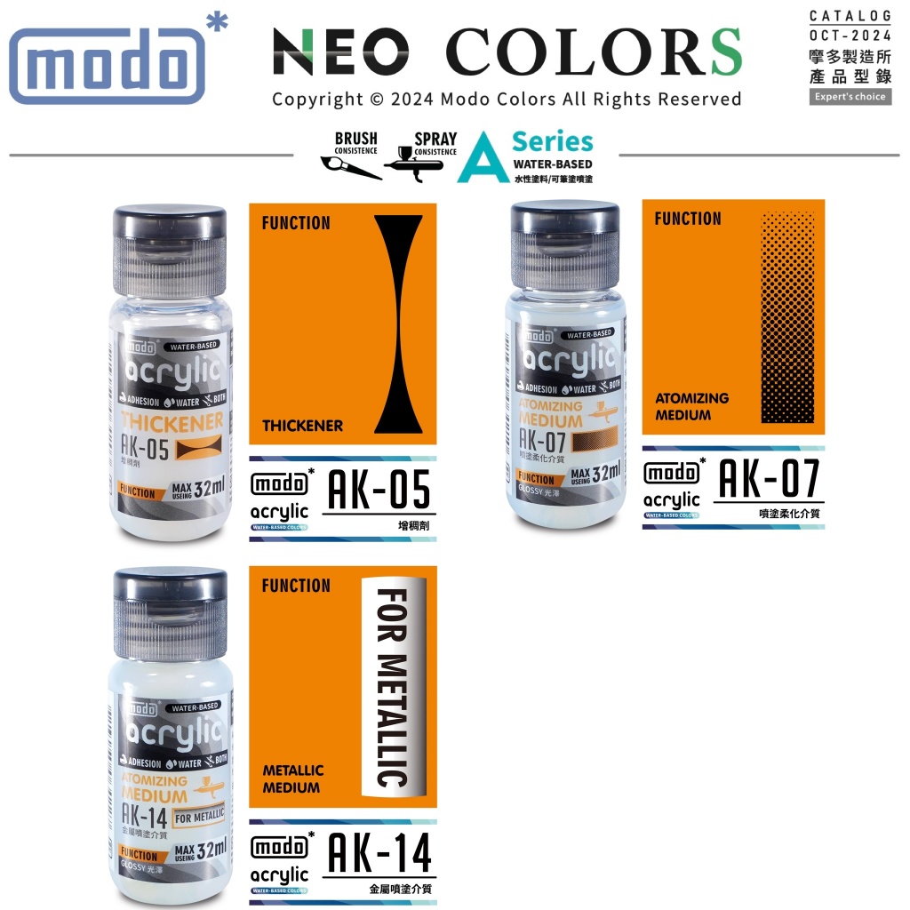 MODO MEDIUM for water-based ตัวทำละลายสีอะคริลิคสูตรน้ำ ของโมโด แบบปรับสภาพเนื้อสี 32ml | Shopee ...