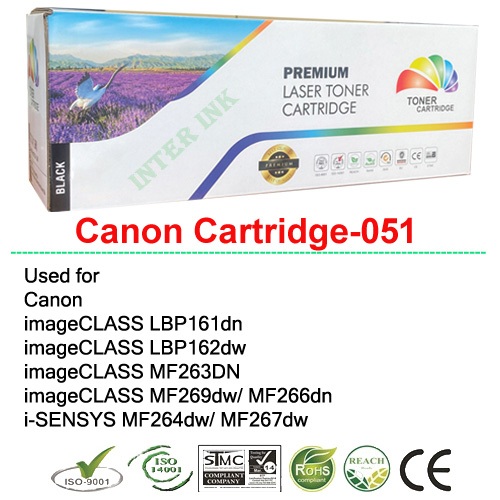 ตลับหมึก Canon MF263DN / MF269dw / MF266dn (Canon Cartridge-051) สีดำ ...