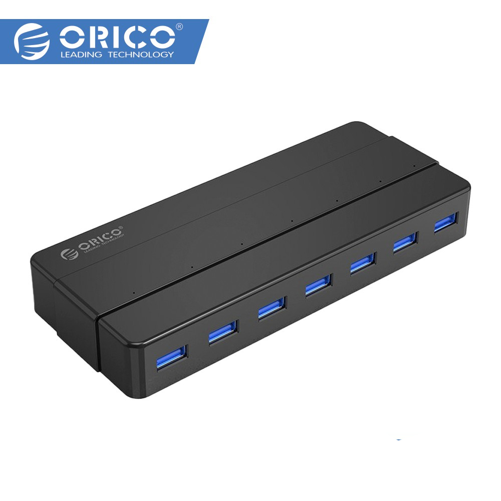 ORICO H7928-U3 ฮับจำนวน 7 พอร์ต USB3.0 hub พร้อมอะแดปเตอร์ 12v splitter otg สําหรับคอมพิวเตอร์ ...