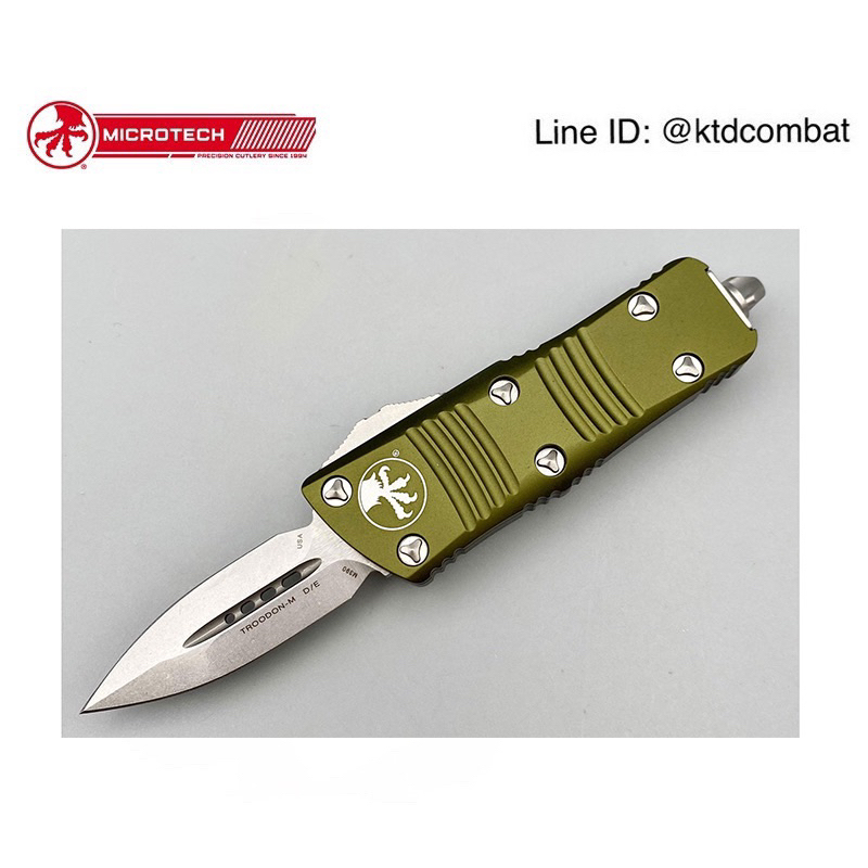 Microtech รุ่น mini Troodon Green D/E 238-10 OD | Shopee Thailand