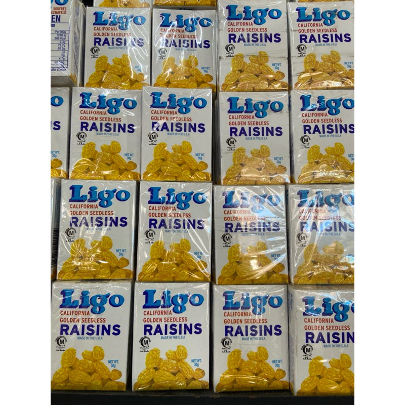 ลูกเกด Ligo California Golden Seedless Raisins 30g | Shopee Thailand