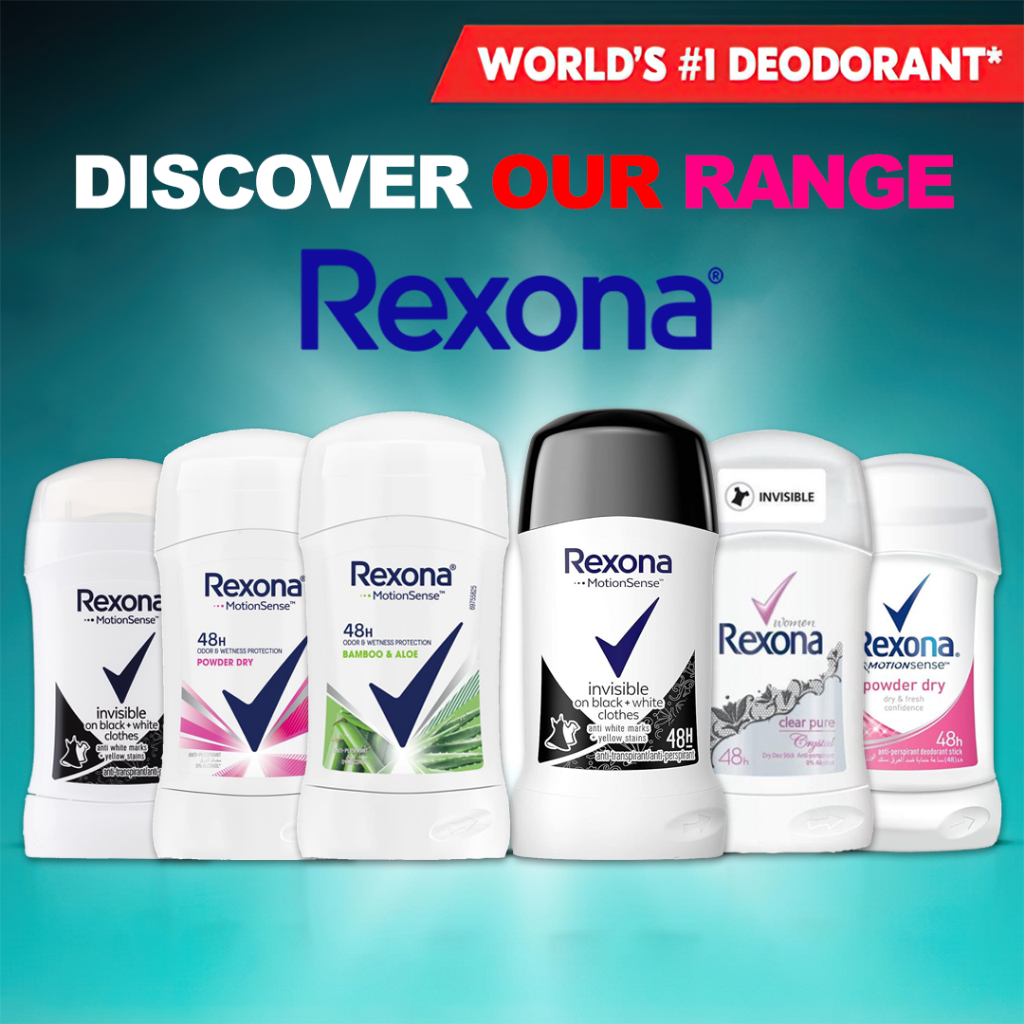 เรโซนา โรลออน Rexona Stick ลดเหงื่อพร้อมระงับกลิ่นกาย ️ขนาดพกพา 40 กรัม ...