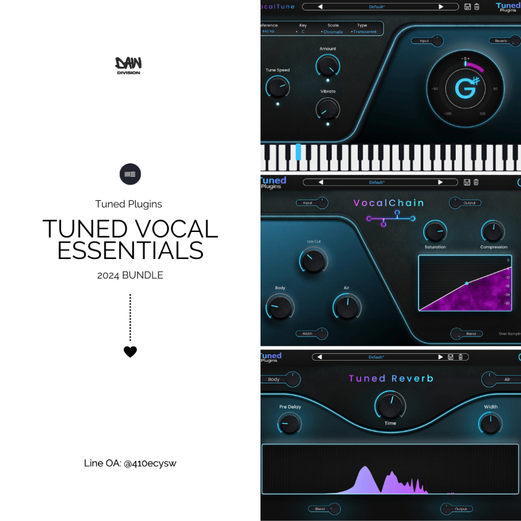 Tuned Plugins Vocal Essentials Bundle(Mac) รวมชุดปลั๊กอินจากทูน [Full Version/Lifetime] | Shopee ...