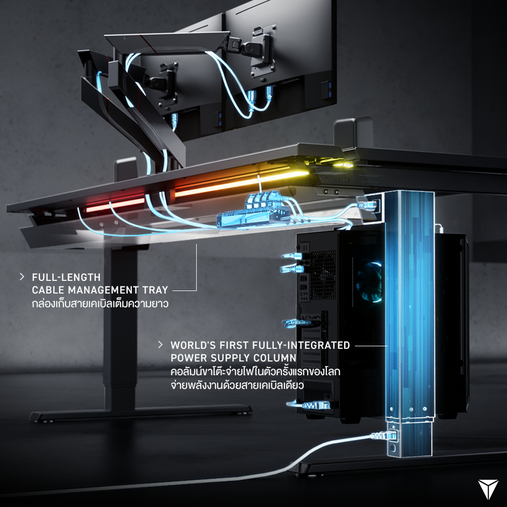 Secretlab MAGNUS Pro XL — โต๊ะปรับระดับไฟฟ้าพร้อมช่องเก็บสายเคเบิลในตัว ...