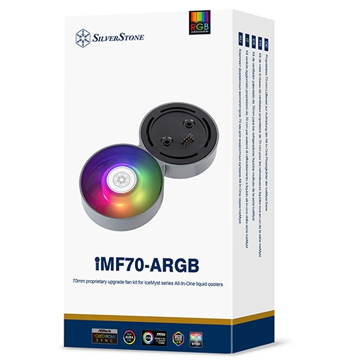 SILVERSTONE IMF70-ARGB 70MM PROPRIETARY UPGRADE FAN KIT FOR ICEMYST ...