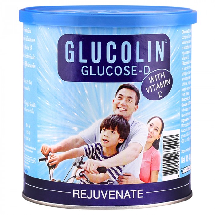 Glucolin กลูโคลิน กูลโคส-ดี 400 กรัม สำหรับเด็ก ผู้ใหญ่ เพิ่มความสดชื่น ...