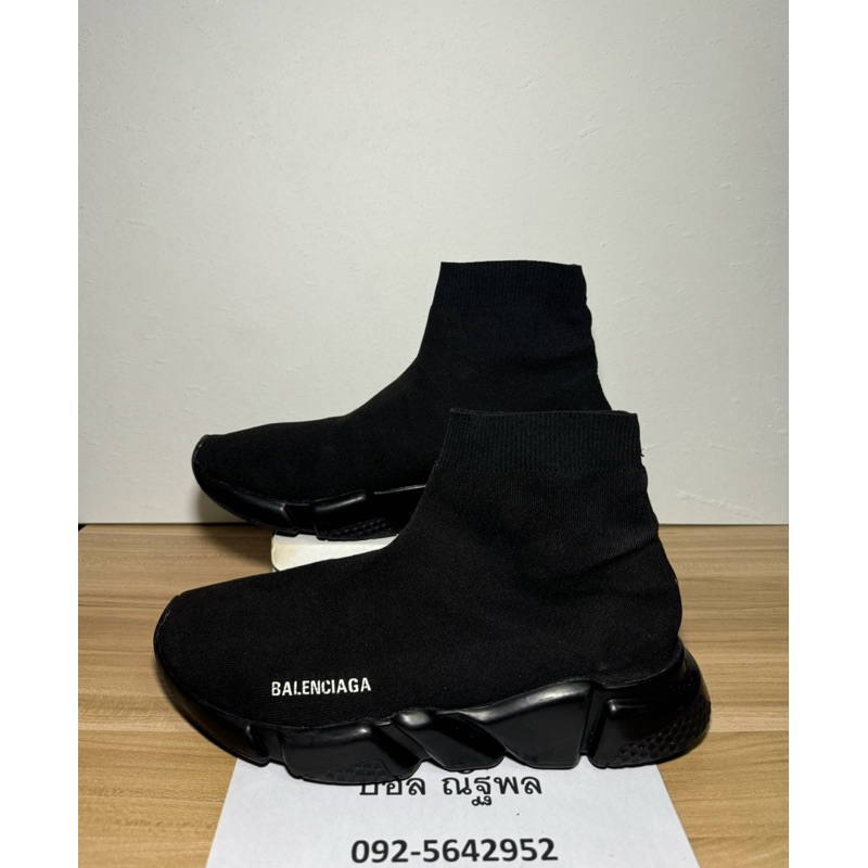 Balenciaga 44/28.5 Speed Trainer Black | Shopee Thailand