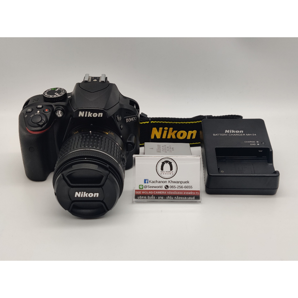 Nikon D3400+Kit 18-55 สภาพ 97% | Shopee Thailand