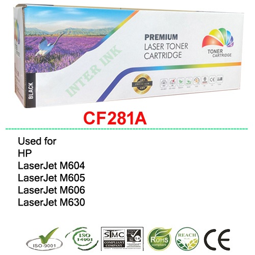 หมึกเลเซอร์ LaserJet M630/ M606/ M605/ M604 (CF281A) สีดำ Full Color ...