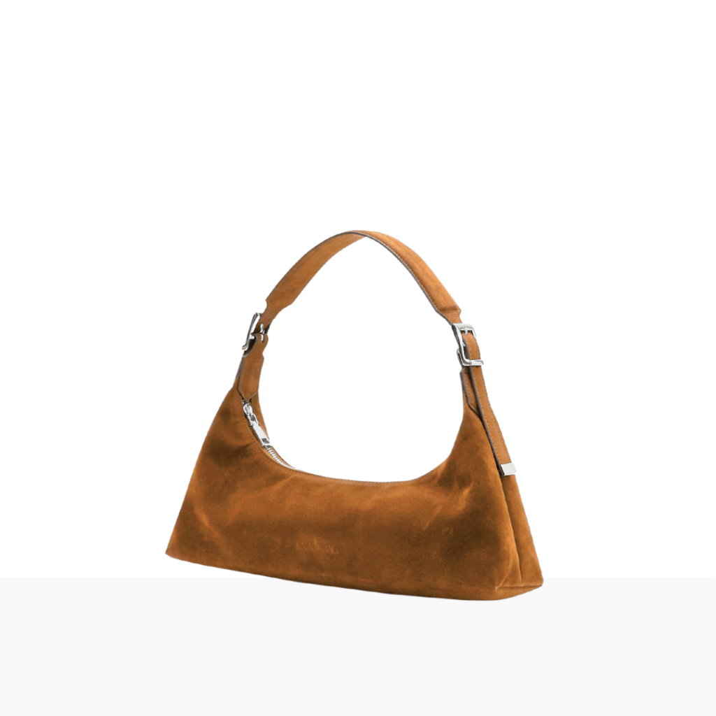 (**พร้อมส่ง) knack.bag - Jennie Shoulder bag(สายใหญ่) - สีน้ำตาลแทน ...