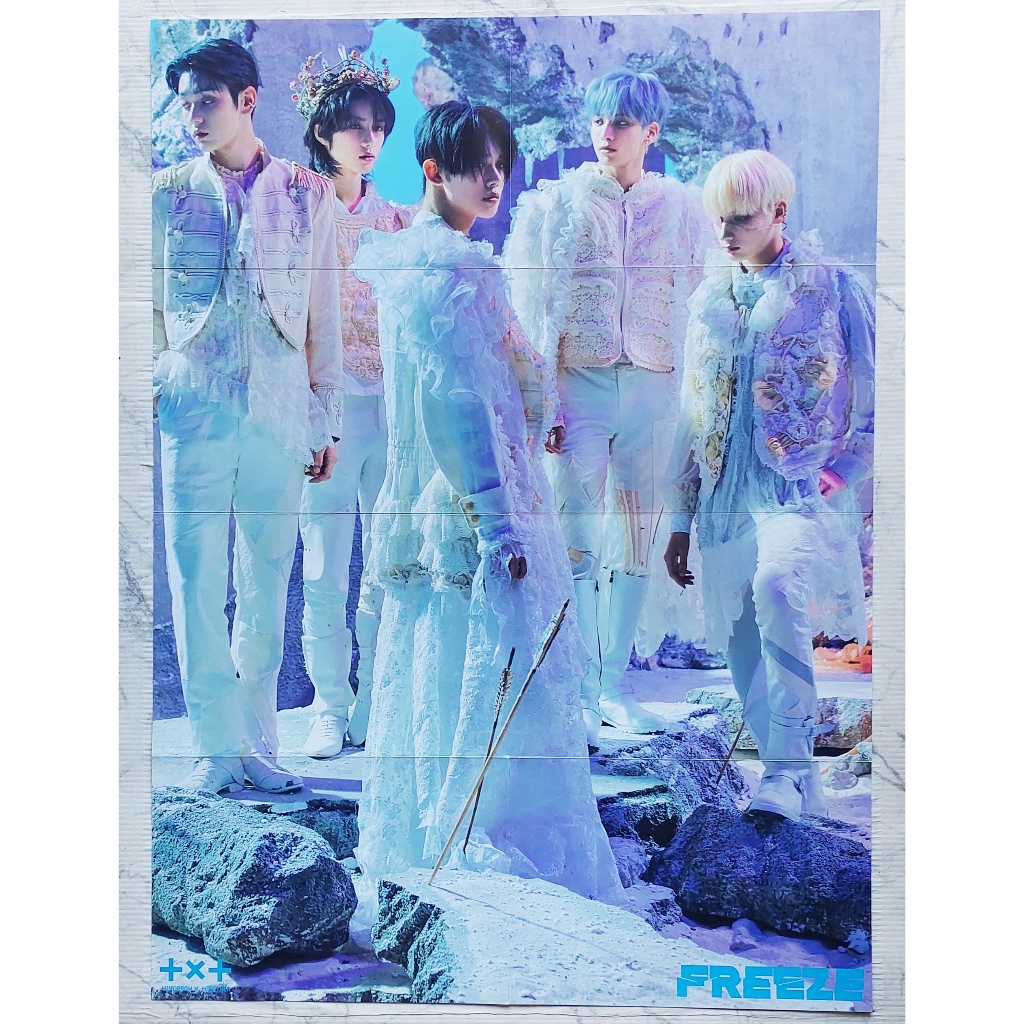 โปสเตอร์ พับ จาก CD อัลบั้ม TXT - The Chaos Chapter: FREEZE Album เวอร์ ...