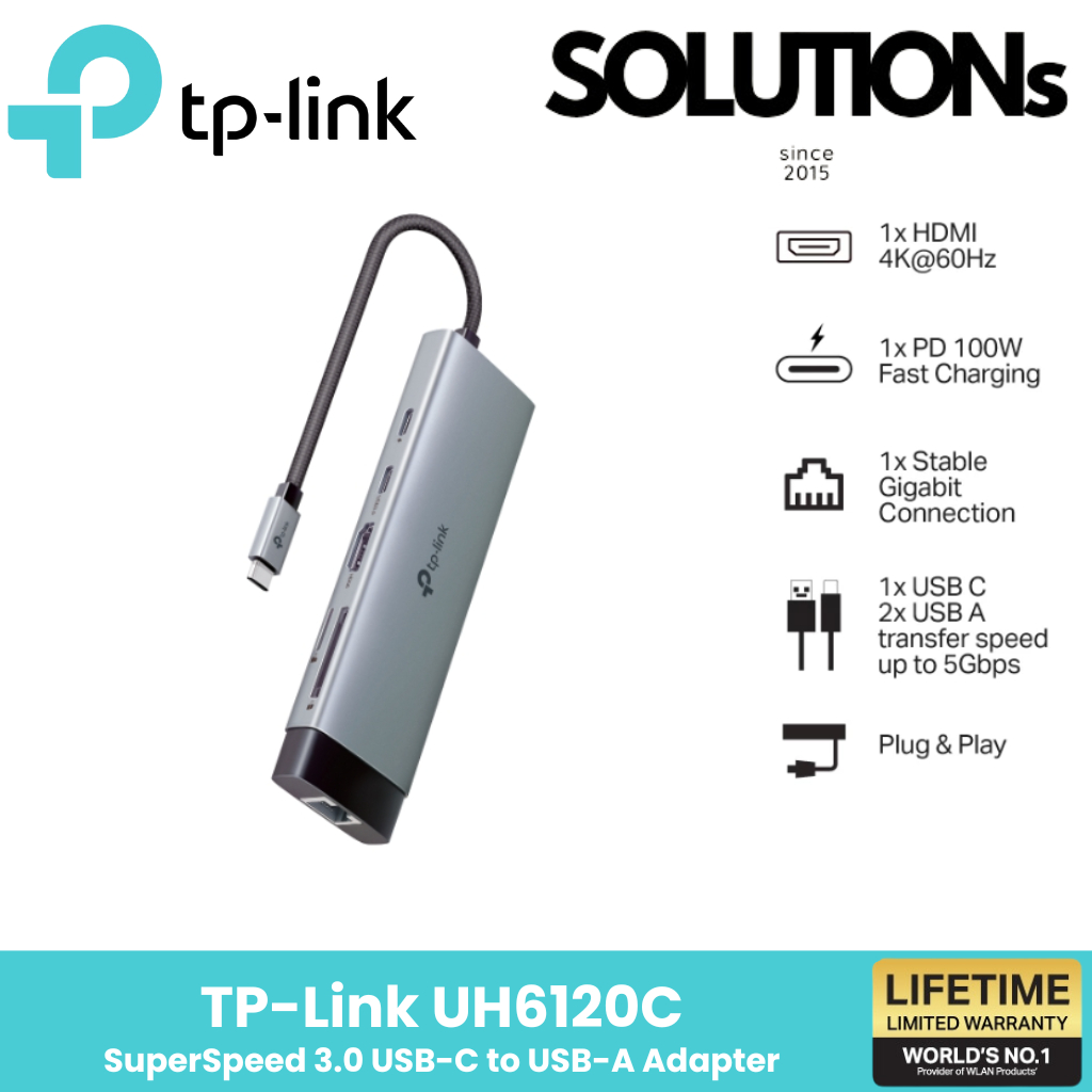 TP-Link UH6120C USB Type-C 6-Port Hub ให้ USB-C เพียงพอร์ตเดียวรองรับ ...