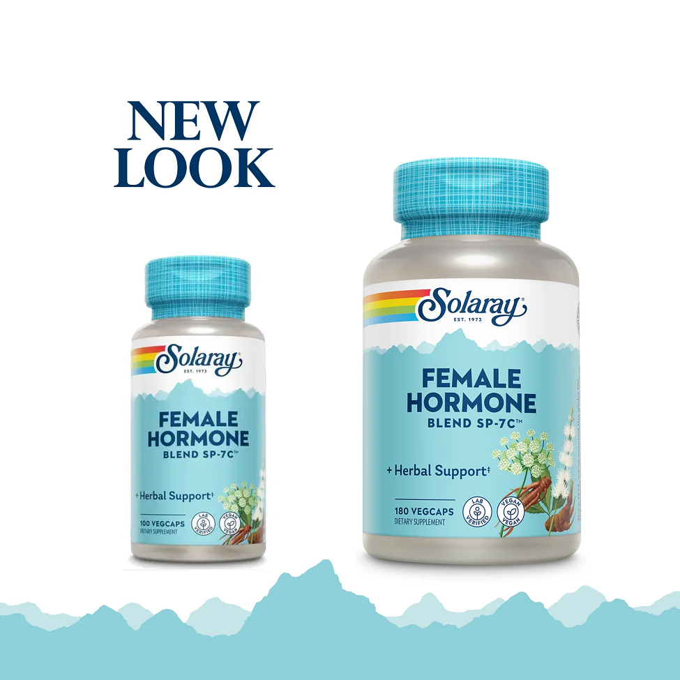 🇺🇸 พร้อมส่ง Solaray female hormone blend 100/180 caps | Shopee Thailand