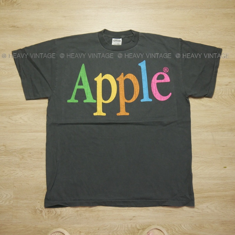 APPLE RUMBA tag USA Bio Washed เสื้อวินเทจ เสื้อแบรนด์ heavy vintage ...