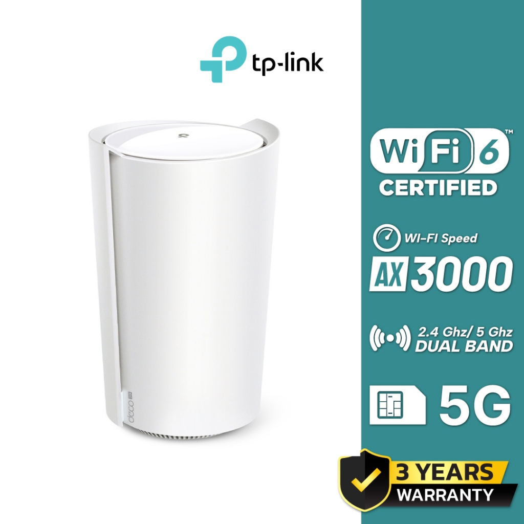 TP-LINK 5G AX3000 Whole Home Mesh Wi-Fi 6 Router รุ่น Deco X50-5G ...