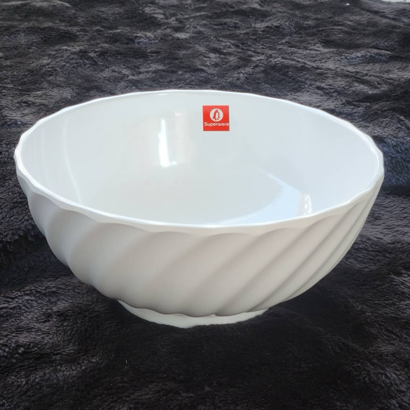 ซุปเปอร์แวร์ ชามใหญ่8นิ้ว(1ใบ) ทรงโคมเกลียว B6695-8 | Shopee Thailand