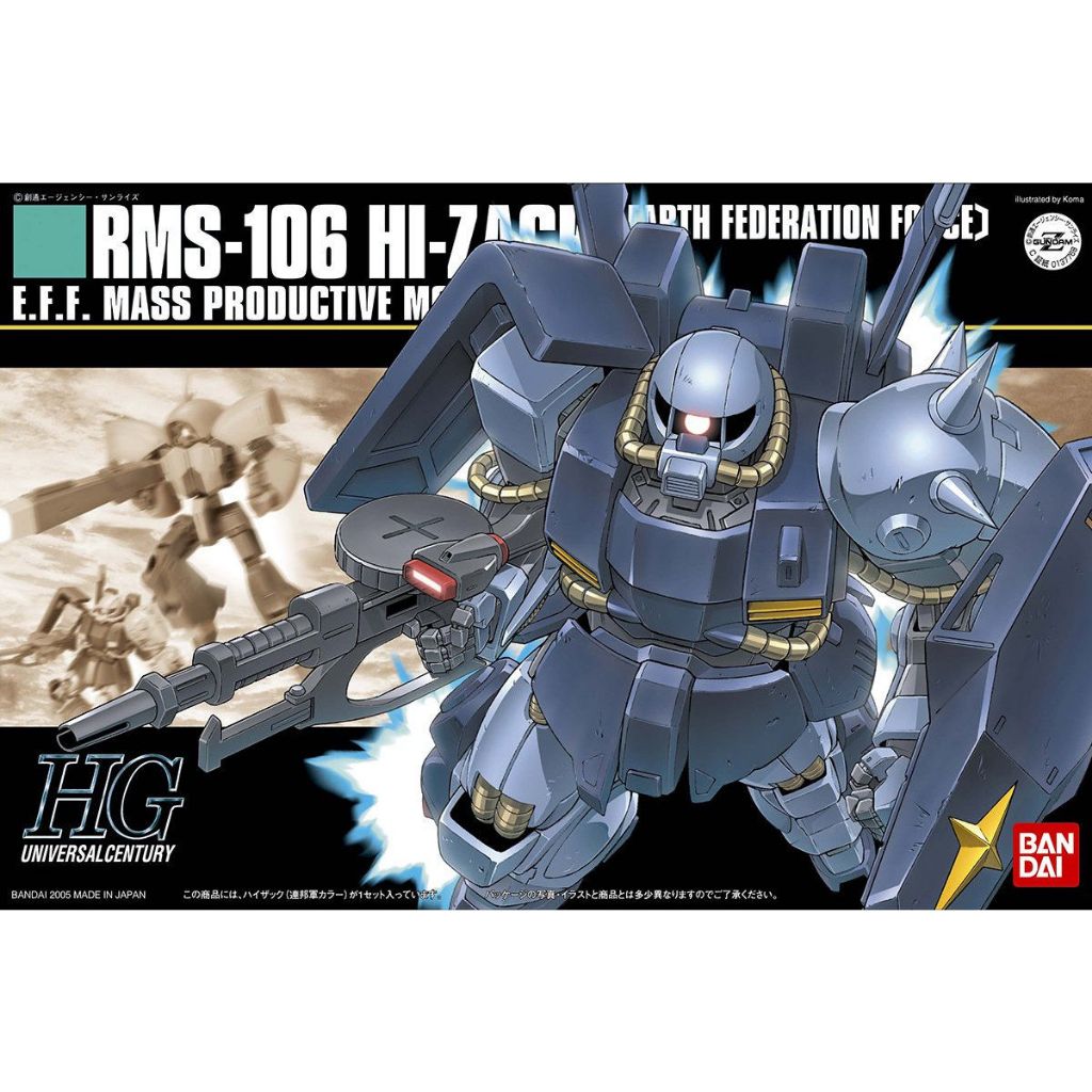 [พร้อมส่ง] HGUC 1/144 RMS-106 Hi-Zack (Earth Federation Colors) BANDAI ...
