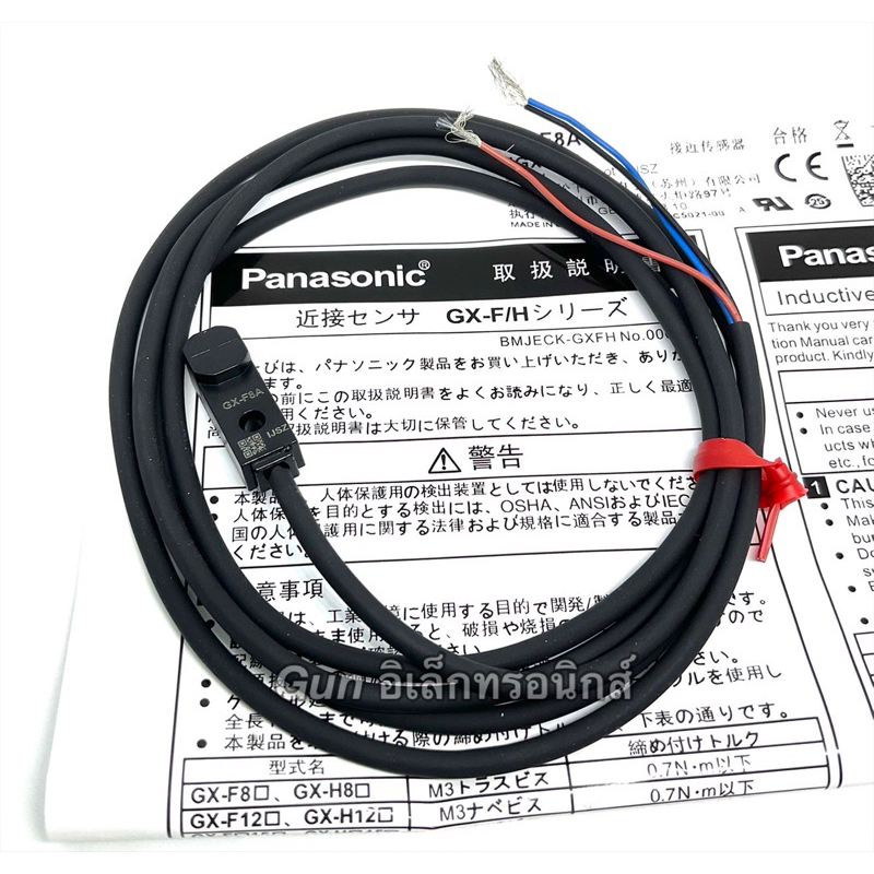 GX-F8A. Panasonic แท้ sensor เซ็นเซอร์ proximity 3สาย. ชนิด. NPN-NO ...
