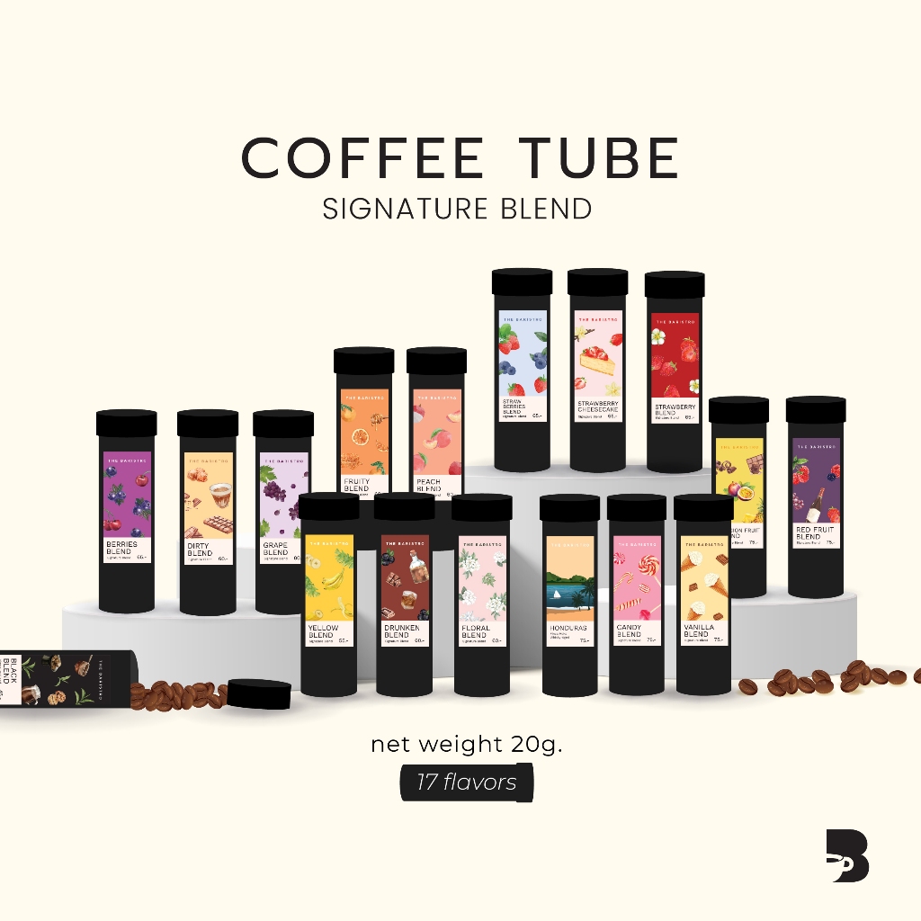 เมล็ดกาแฟ ใส่หลอด ขนาดทดลอง 20g. - Coffee Tube Signature Blend | Shopee ...