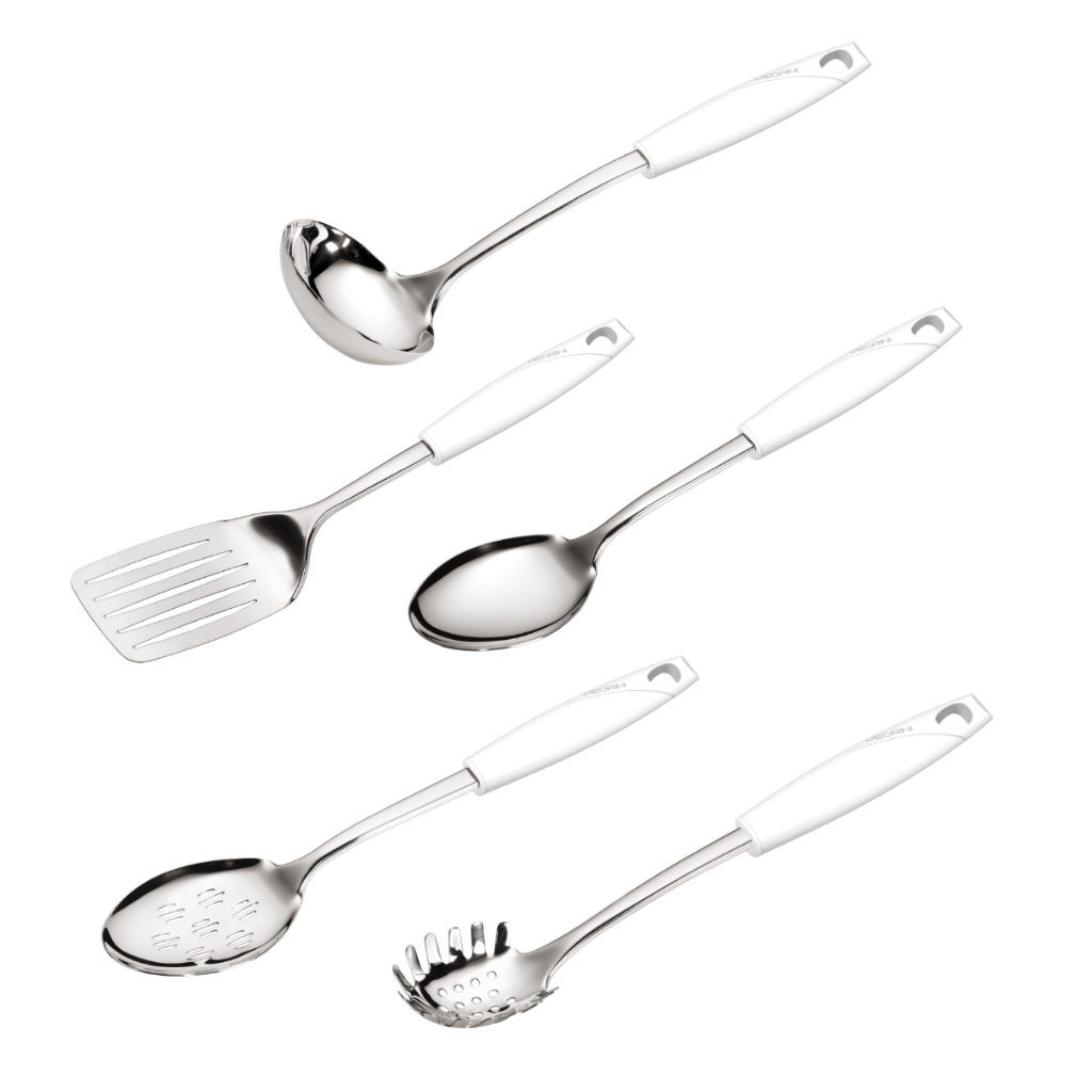 Pedrini 5-pc Set Stainless Steel Cooking Utensils ชุดตะหลิวสเตนเลสสตีล ...