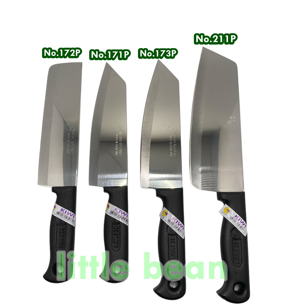 มีดกีวีด้ามดำพลาสติก มีดหั่น มีดแล่เนื้อ No.171P,172P,173P211P | Shopee Thailand
