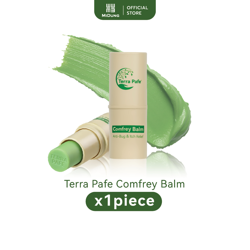 บาล์มคอมเฟรย์ (1ชิ้น) อโรม่า ลดอาการคันจากยุง แมลงกัดต่อย Terra Pafe Comfrey Aromatic Stick Balm ...