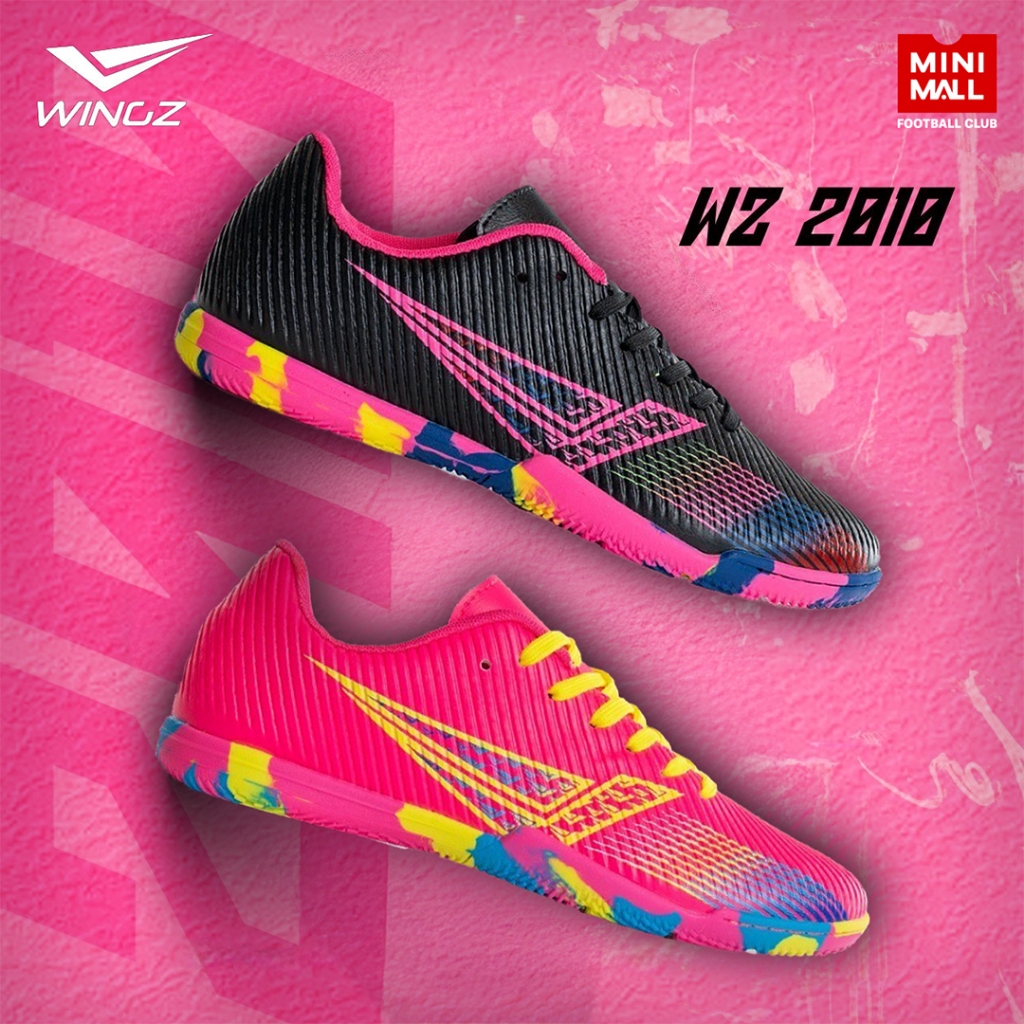 รองเท้าฟุตซอล [Wingz WZ 2010] รองเท้าหนังสังเคราะห์ น้ำหนักเบา เหมาะ ...