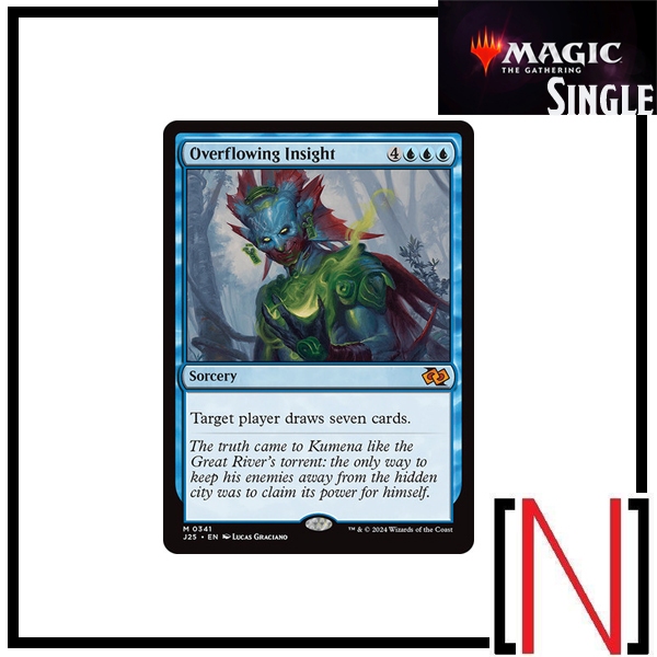 [MTG][Single][J25] Overflowing Insight ระดับ Rare [ภาษาอังกฤษ] | Shopee ...