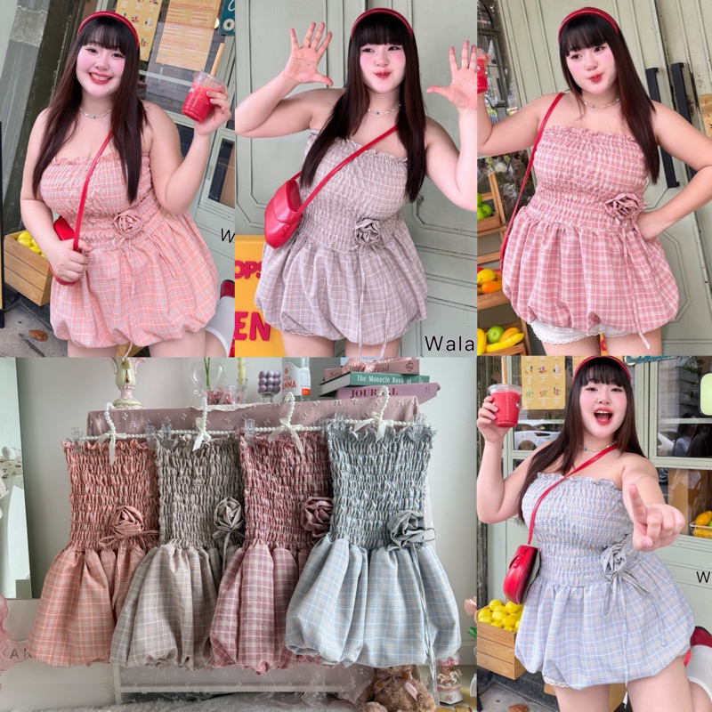 มินิเดรสสาวอวบ เดรสสาวอวบ อก34-48นิ้ว plussize ชุดเดรสออกงาน | Shopee Thailand
