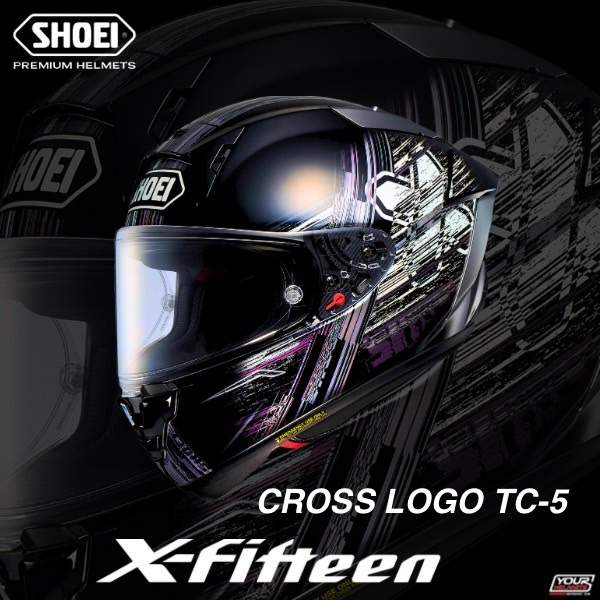 หมวกกันน็อค SHOEI HELMETS รุ่น X-SPIRIT PRO (X15) CROSS LOGO TC-5 ...
