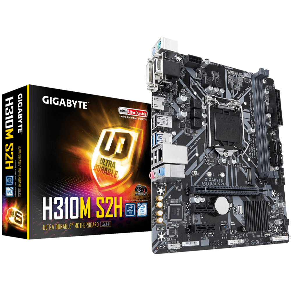 MAINBOARD (เมนบอร์ด) 1151v2 GIGABYTE H310M S2H M.2 พร้อมส่ง | Shopee Thailand