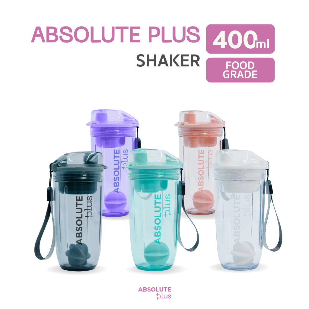 Absolute Plus Shaker เชคเกอร์ผสมโปรตีน แก้วใส่น้ำ ทนร้อน ทนความเย็น ...