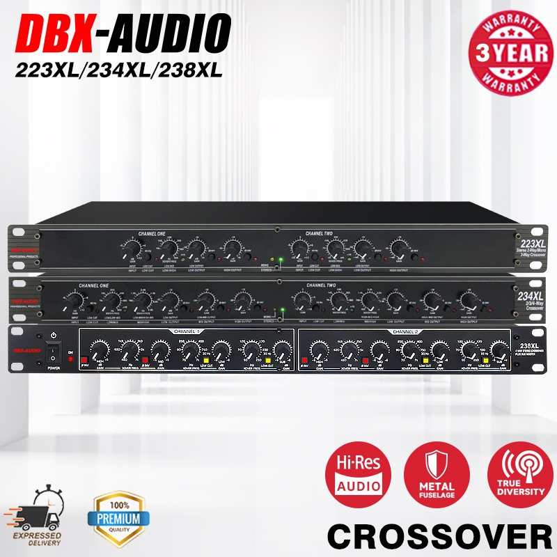 DBX-AUDIO 223XL/234XL/238XL Electronic crossover,เครื่องแยกสัญญาณเสียง ...